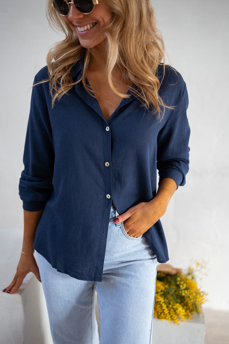 Blue Sinou Shirt Easy Clothes North America