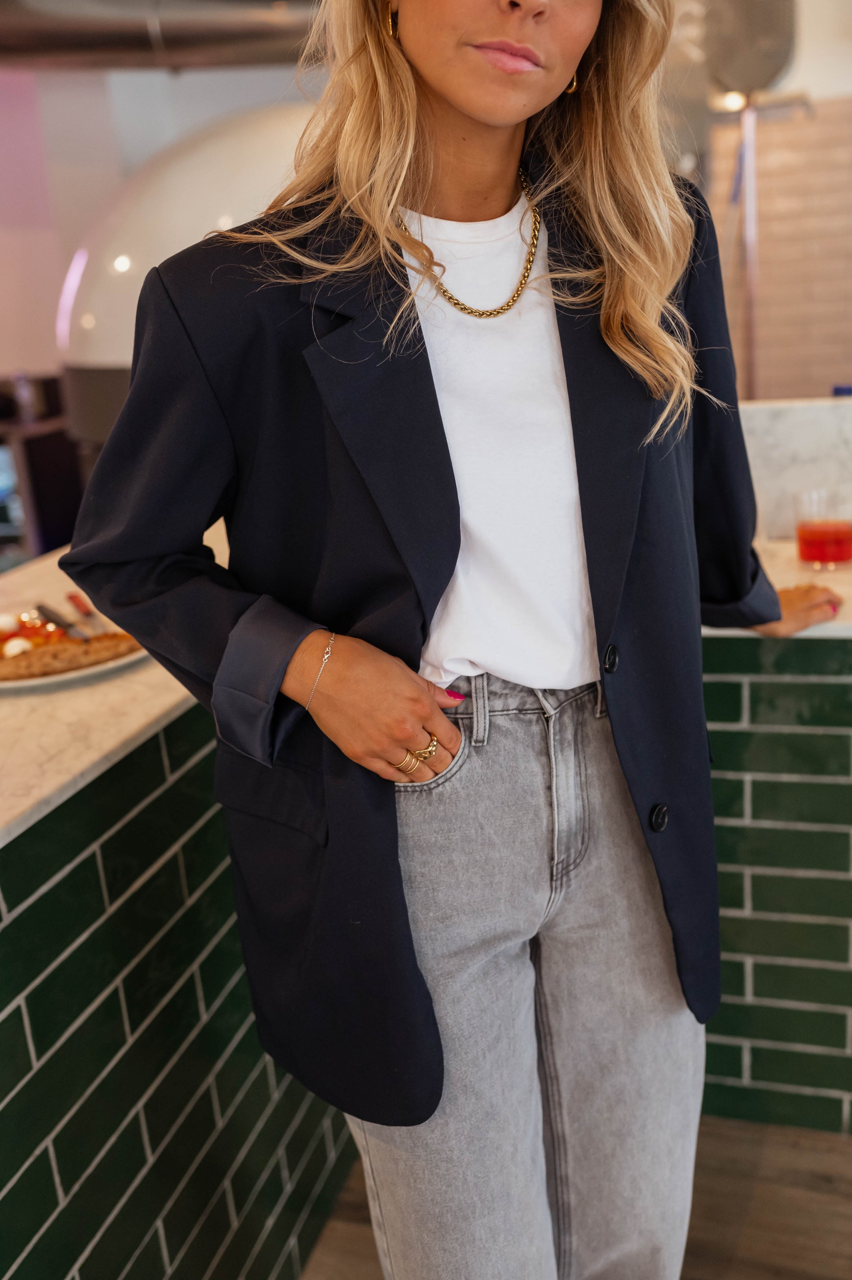 Blue Norma Blazer – Easy Clothes North America