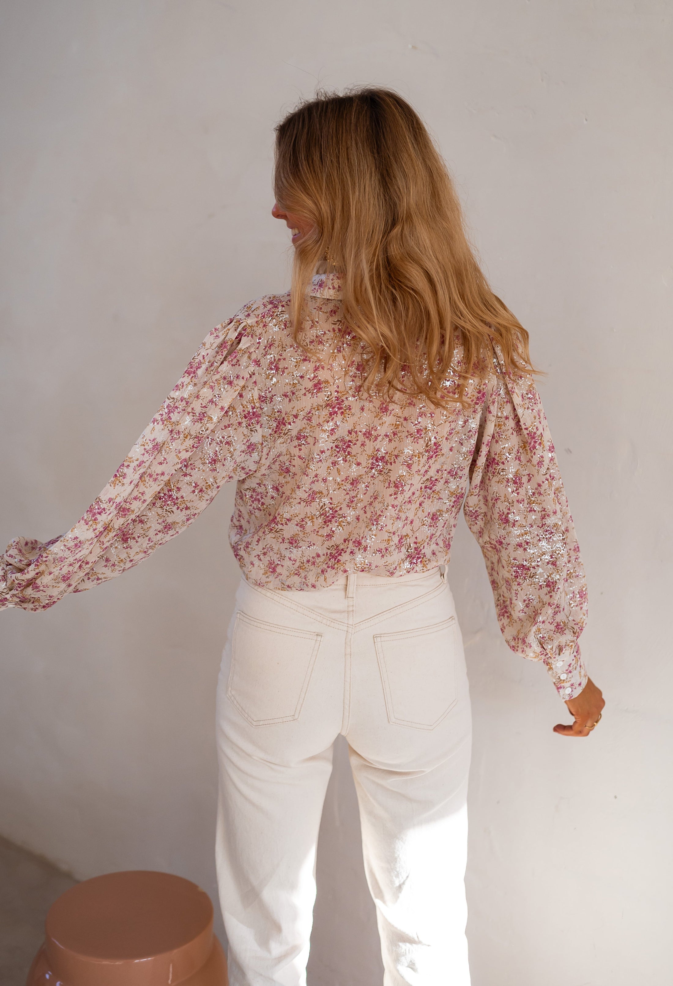 Beige and Pink Nara Shirt – Easy Clothes North America