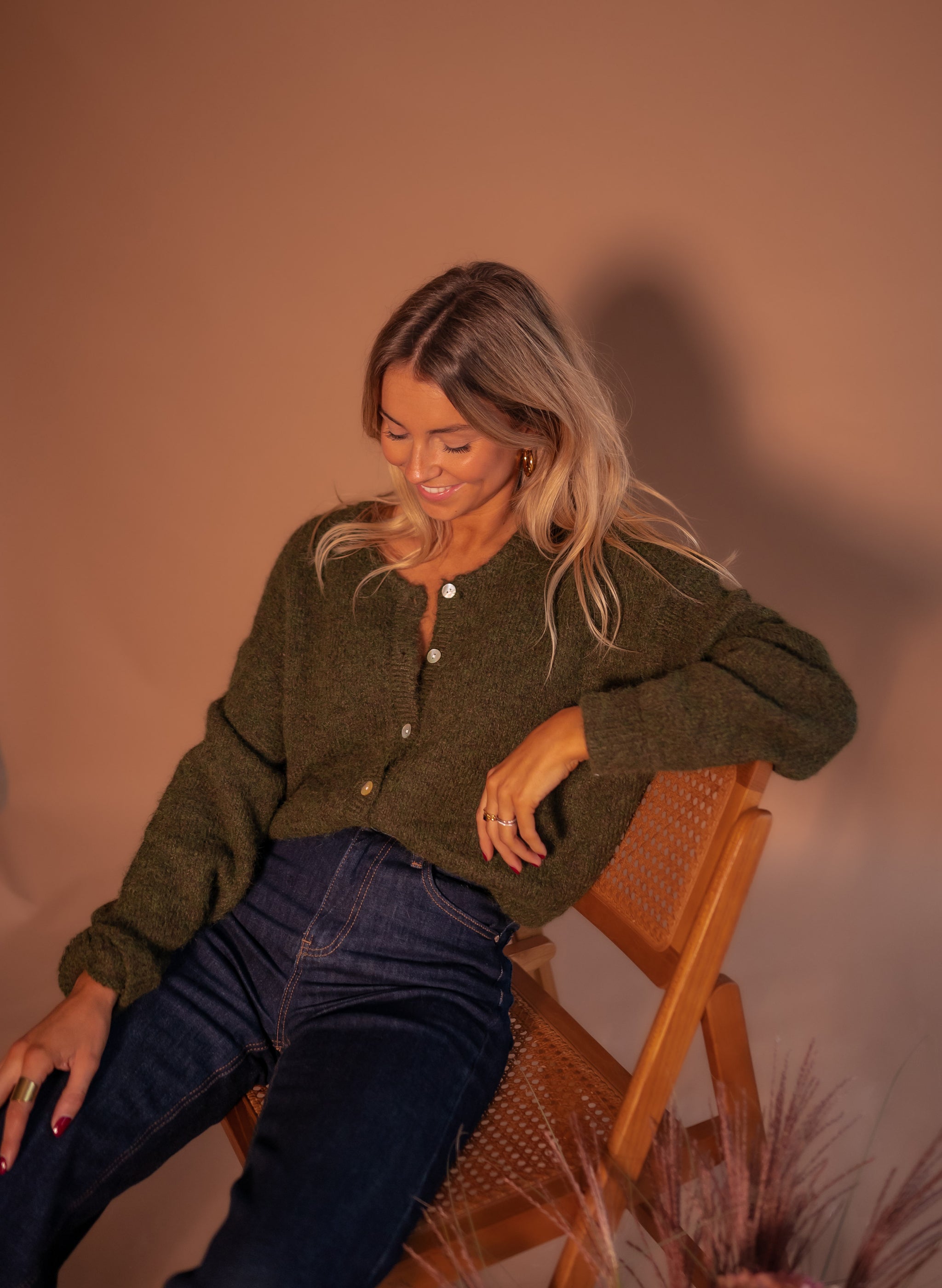 Khaki Harris Cardigan – Easy Clothes North America