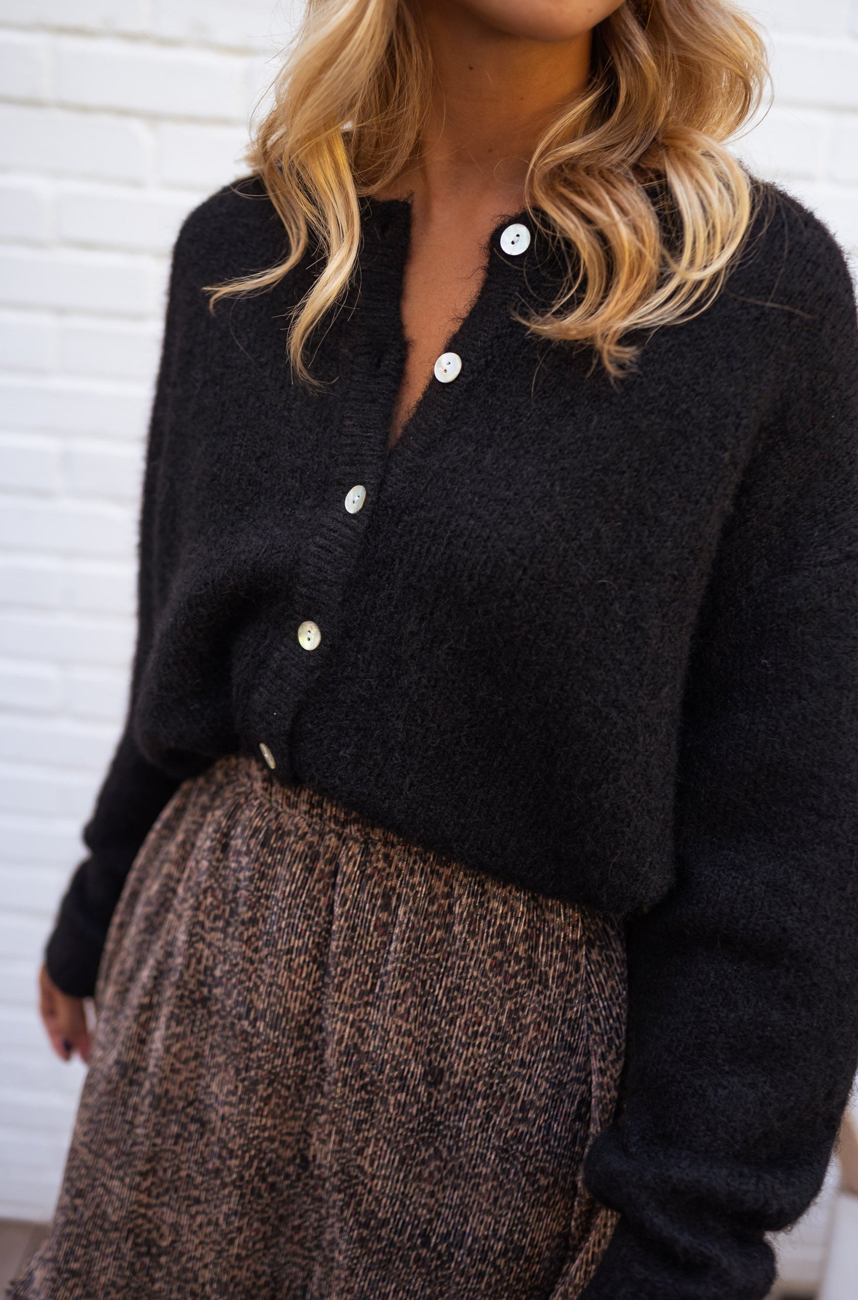 Black Harris Cardigan – Easy Clothes North America