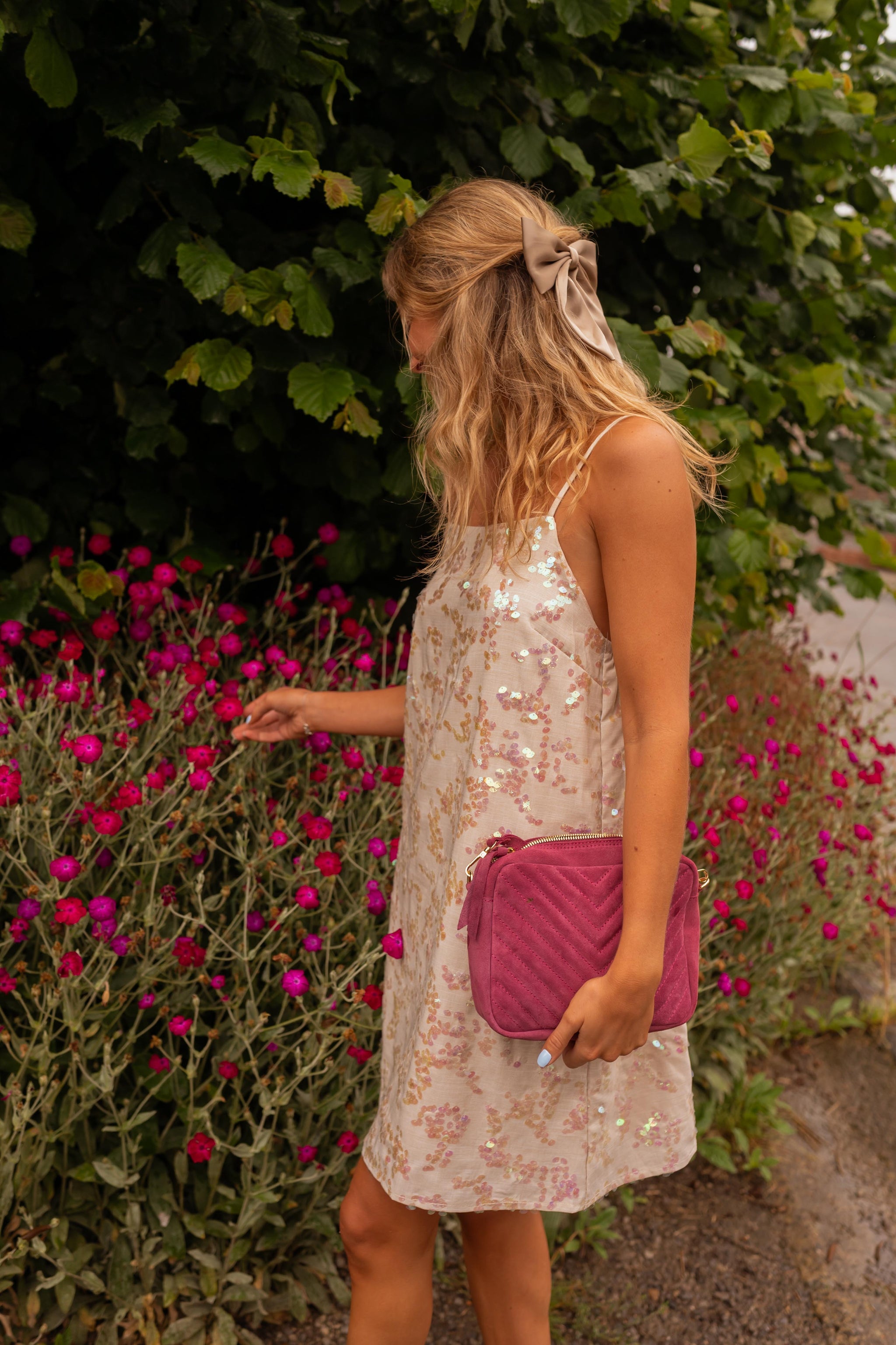 Beige Sequin Paca Dress – Easy Clothes North America