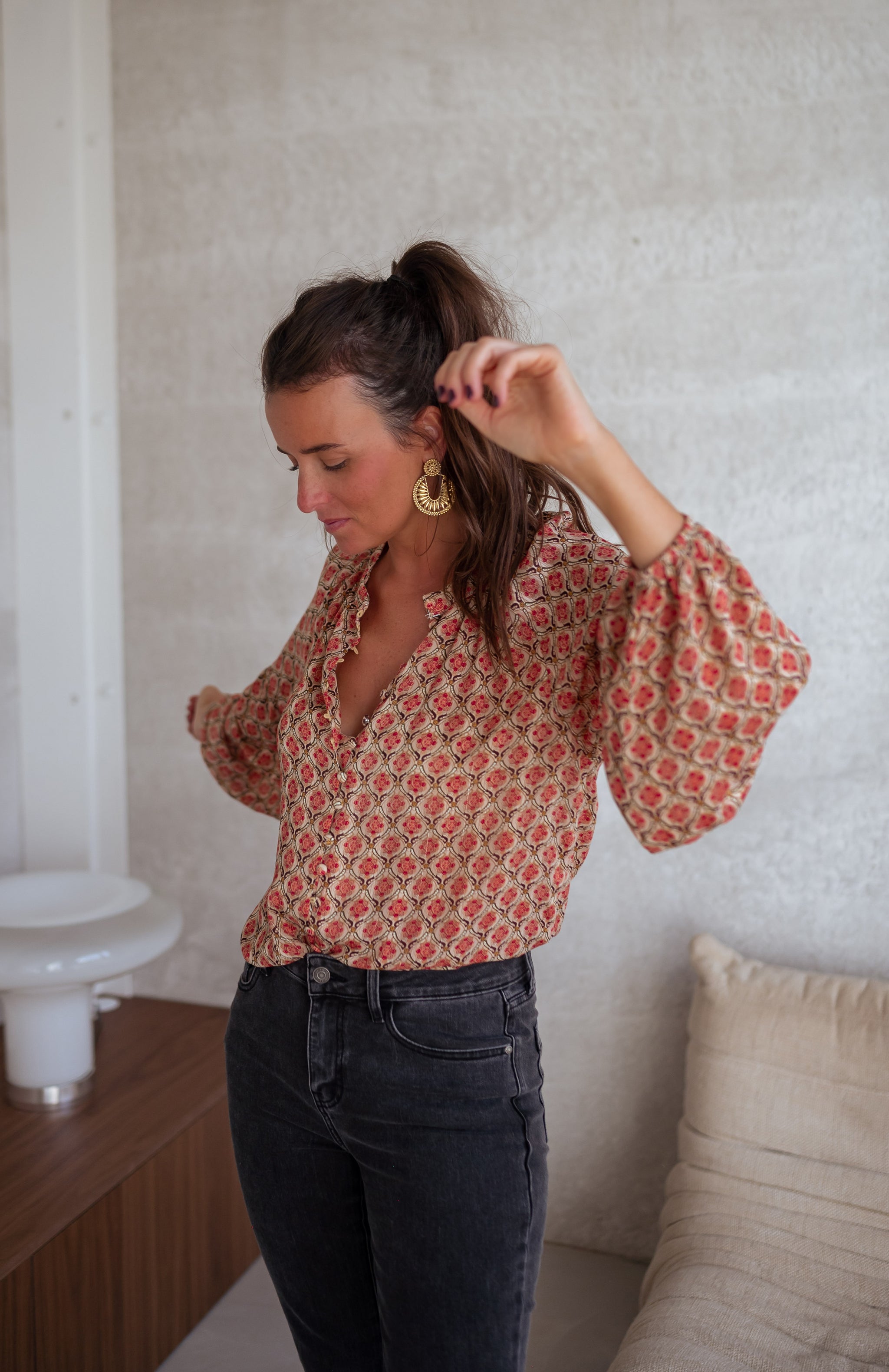 Patterned Tiffany Blouse – Easy Clothes North America