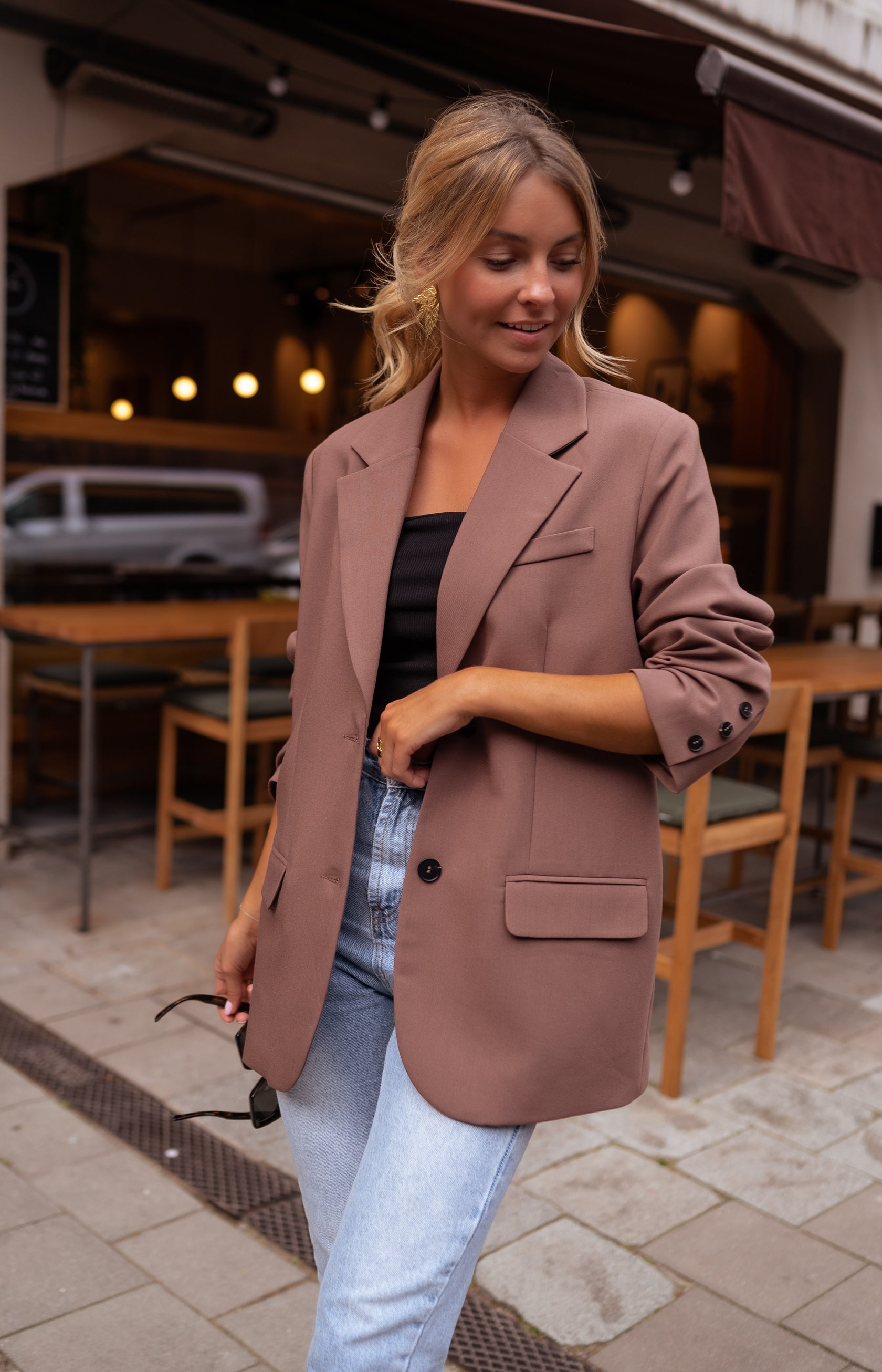 Chocolate Lucia Blazer – Easy Clothes North America
