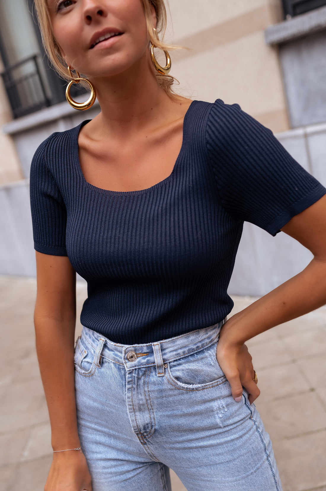 Navy Blue Tonio T-Shirt – Easy Clothes North America