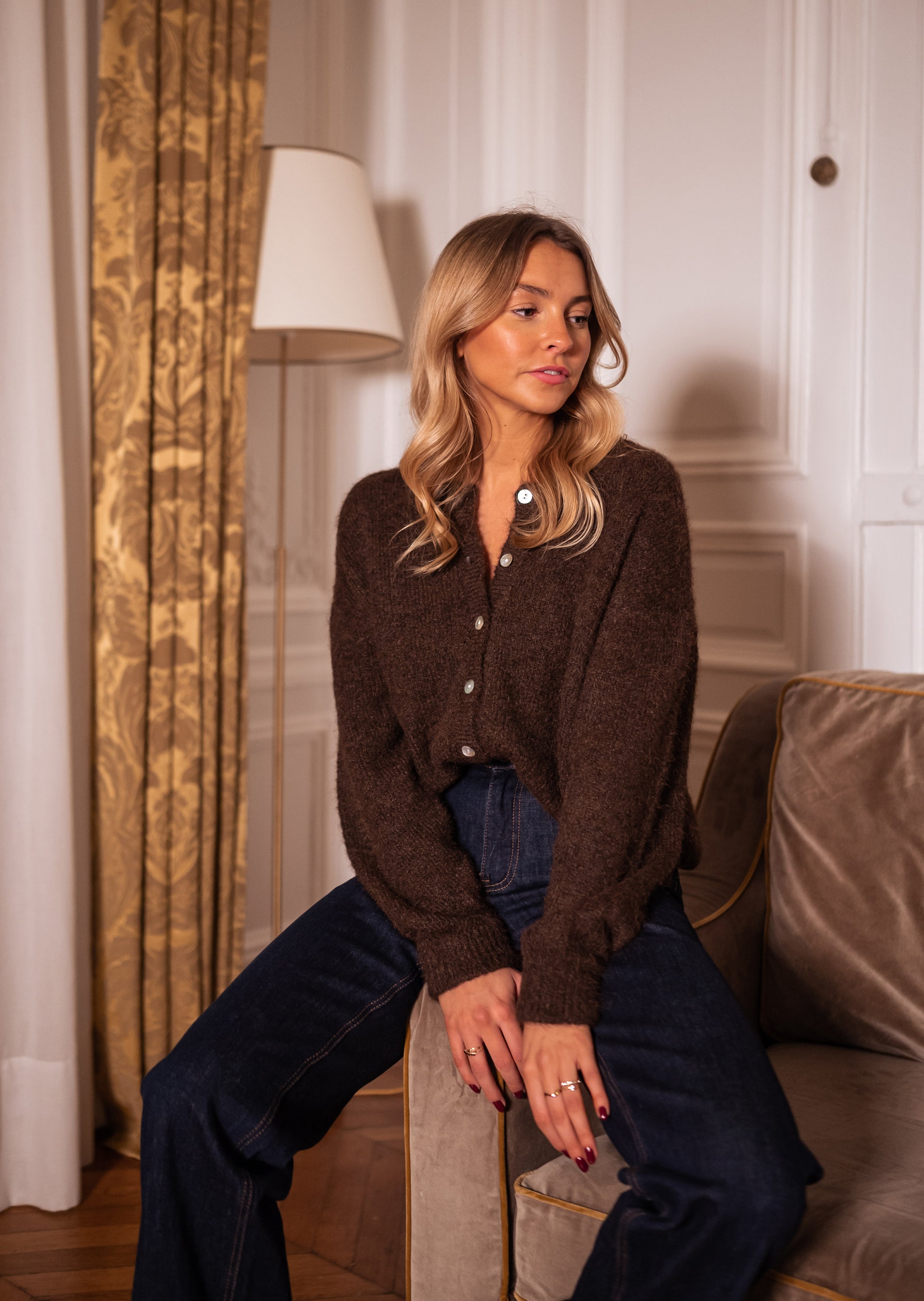 Chocolate Harris Cardigan – Easy Clothes North America