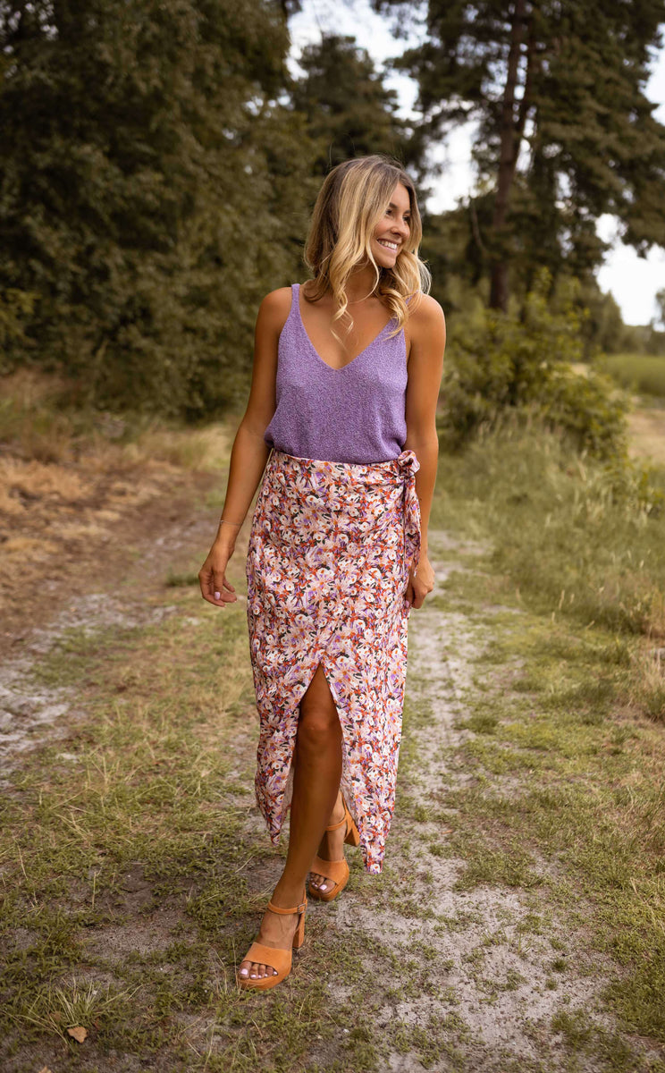 Purple Neda Wool Effect Top – Easy Clothes North America