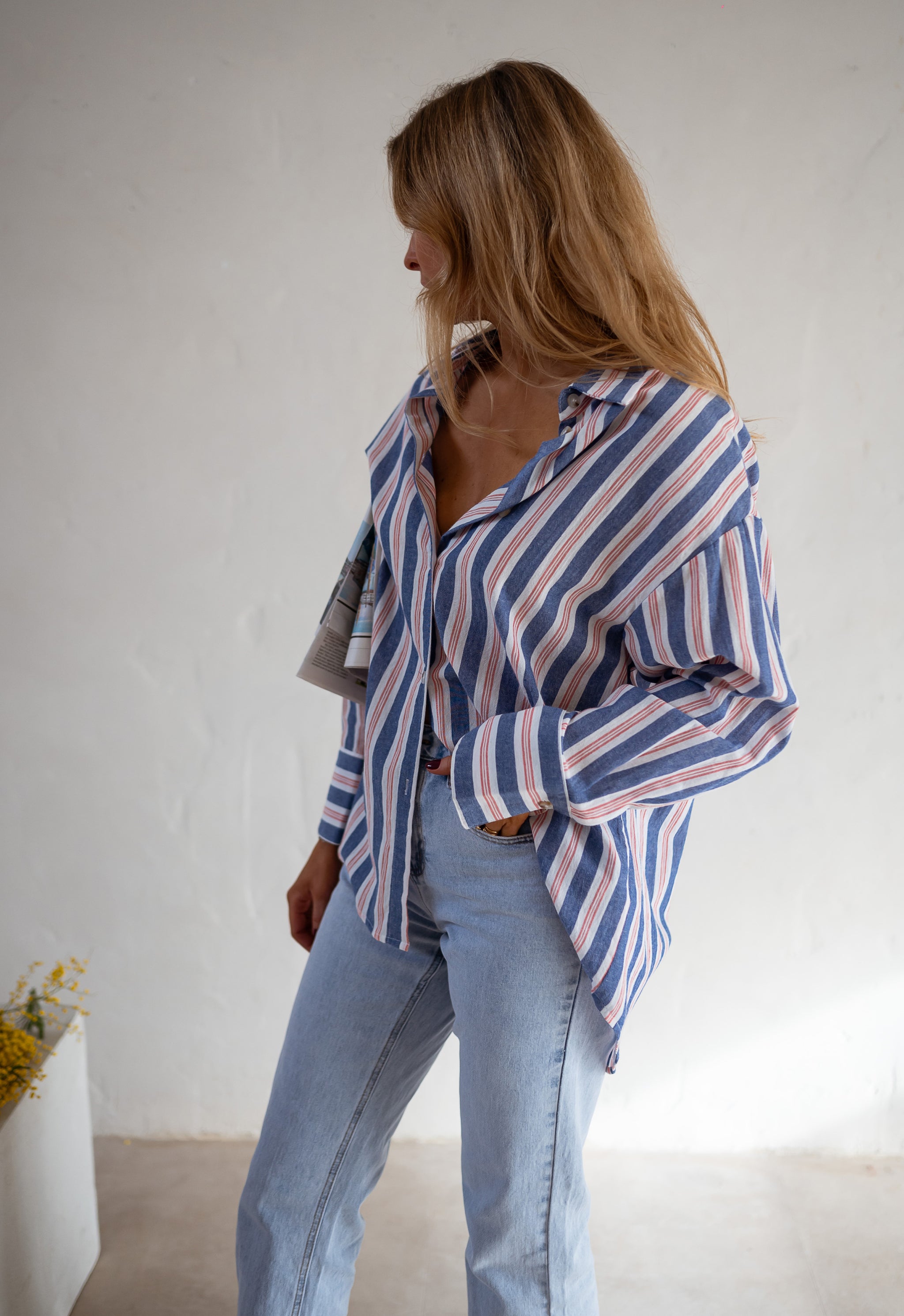 Blue Striped Sally Shirt – Easy Clothes North America