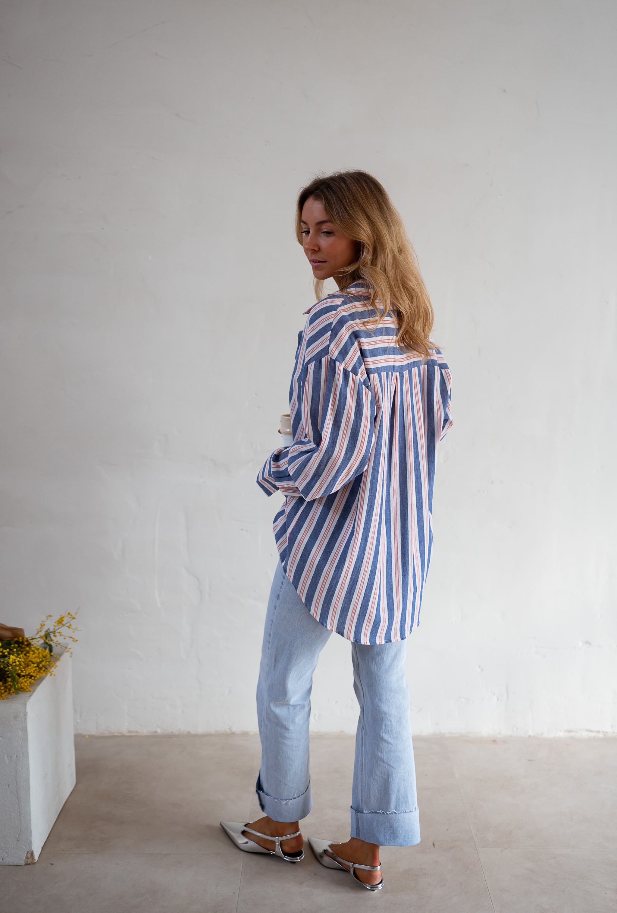 Blue Striped Sally Shirt – Easy Clothes North America