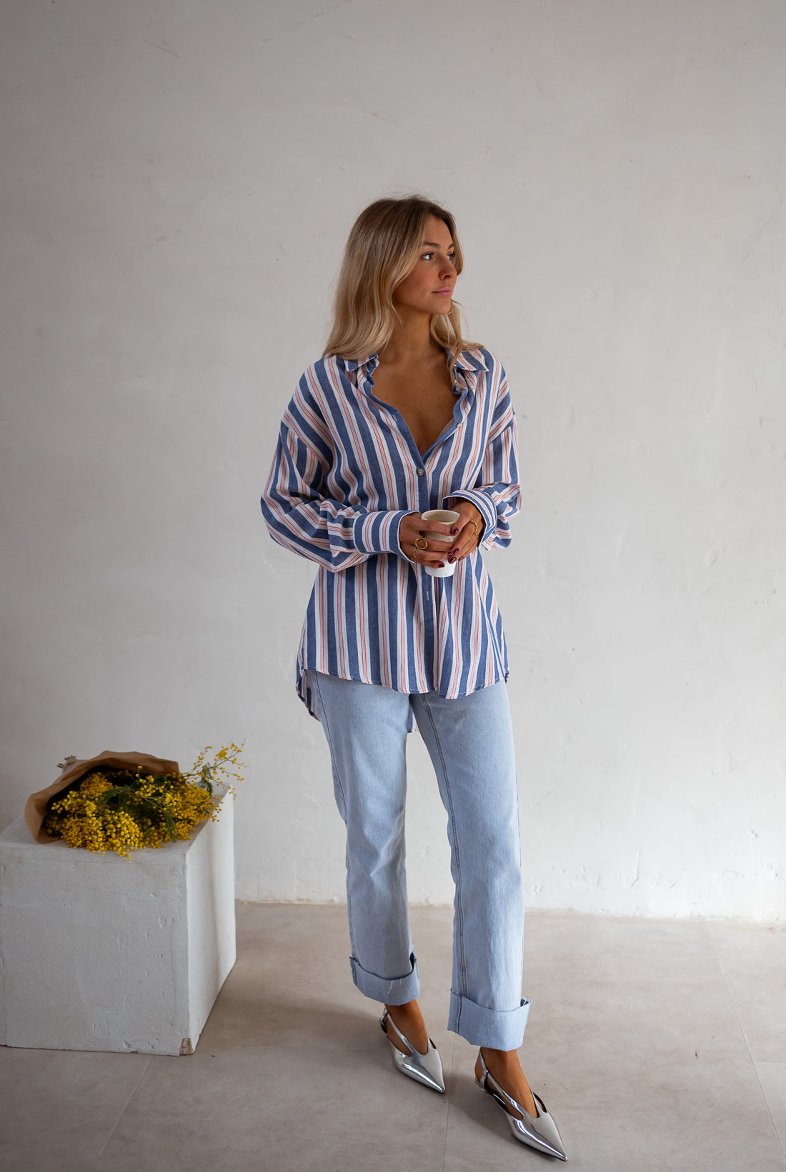 Blue Striped Sally Shirt – Easy Clothes North America