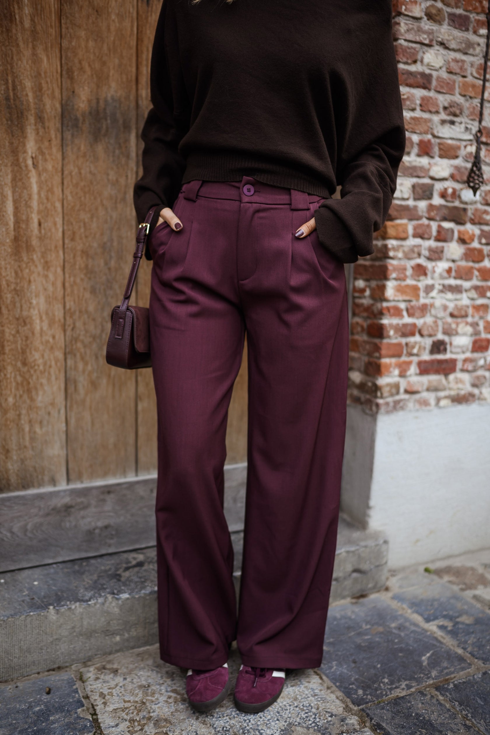 Burgundy Melha Pants – Easy Clothes North America