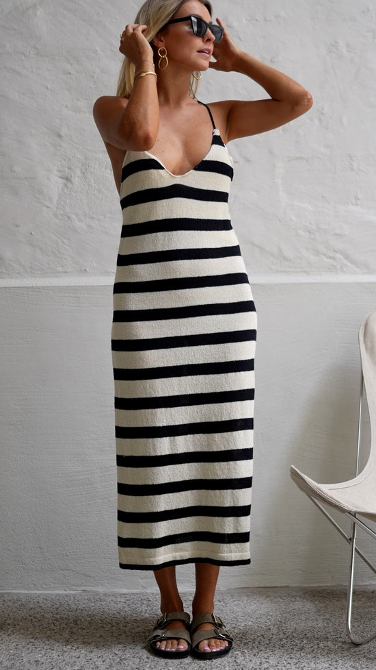 Striped Sandra Beach Dress – Easy Clothes North America