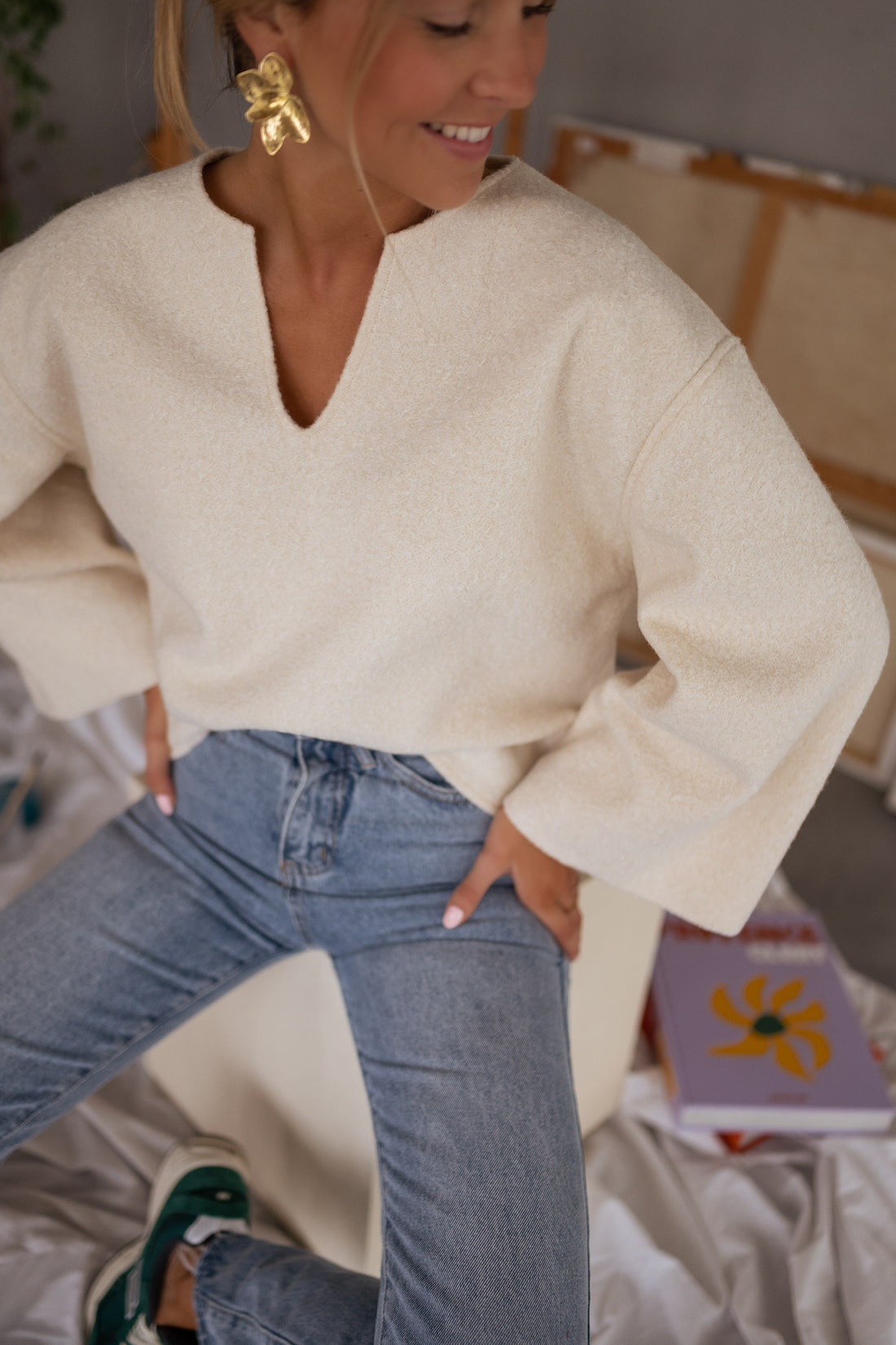 Ecru Aisha Sweater – Easy Clothes North America