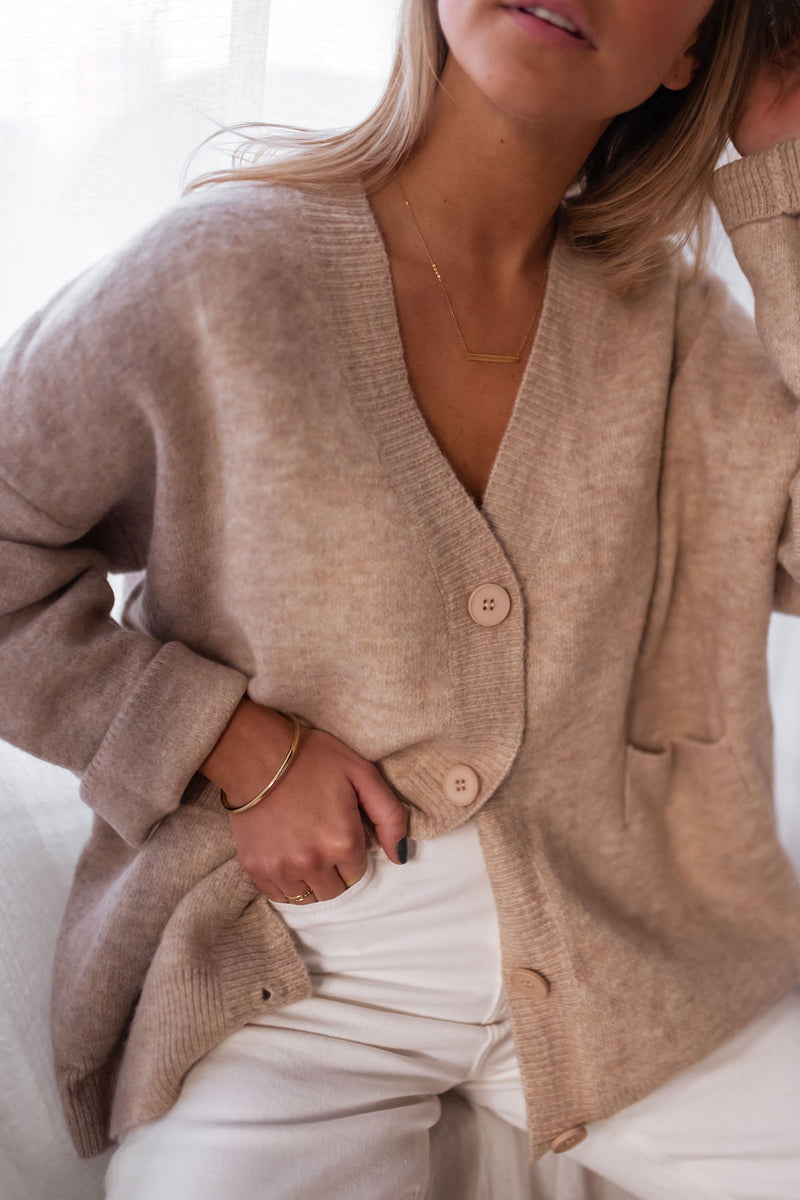 Beige Villers Cardigan – Easy Clothes North America