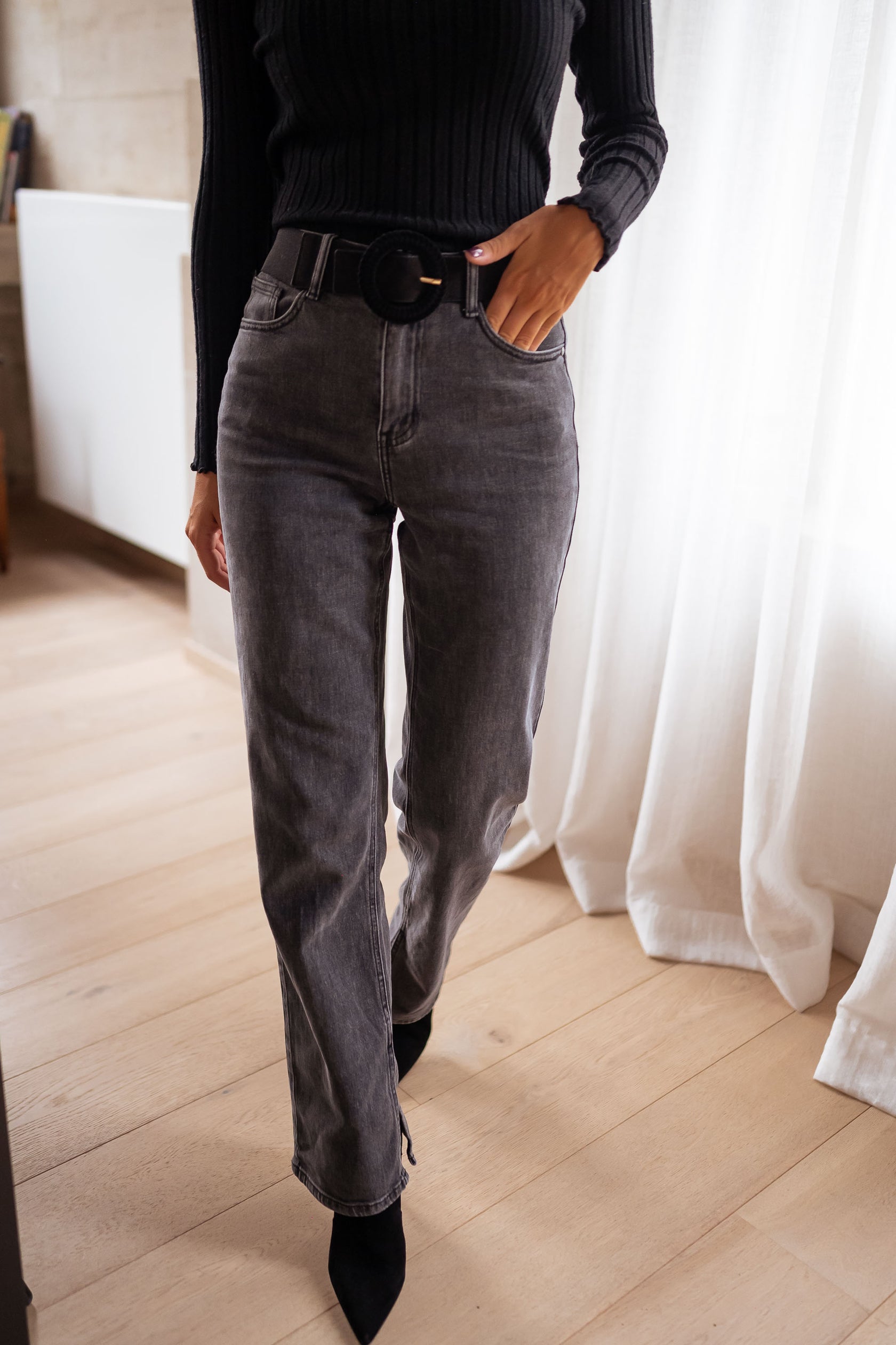 Grey Hailey Jeans – Easy Clothes North America