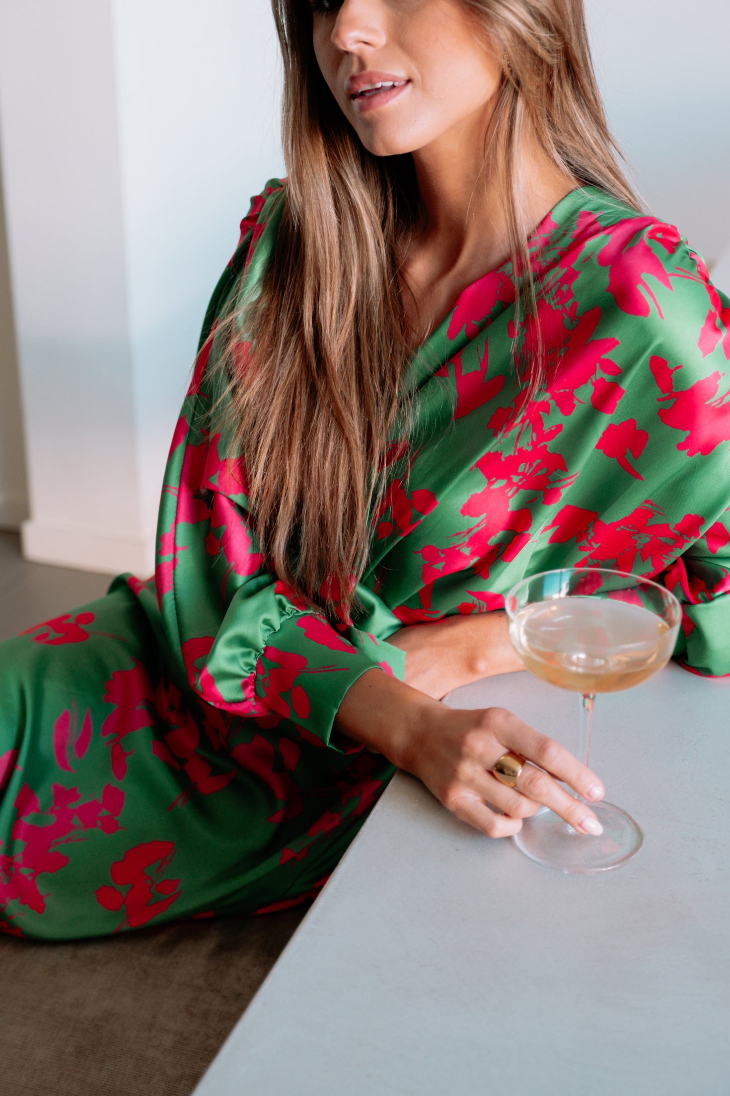 Green And Pink Keeper Dress – Easy Clothes North America